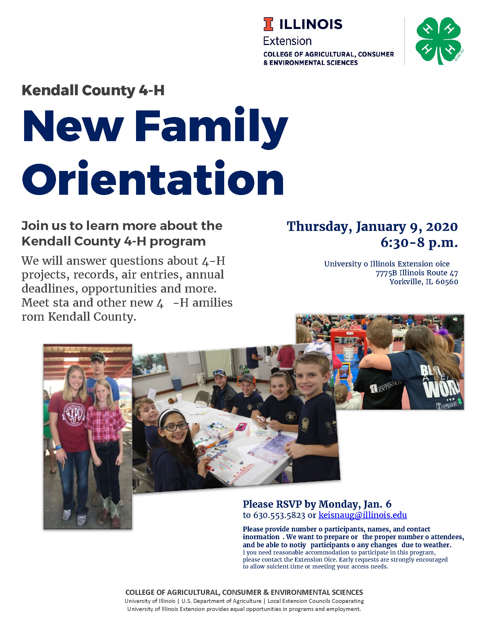 Kendall County 4-H New Family Orientation | Serving DuPage, Kane and ...