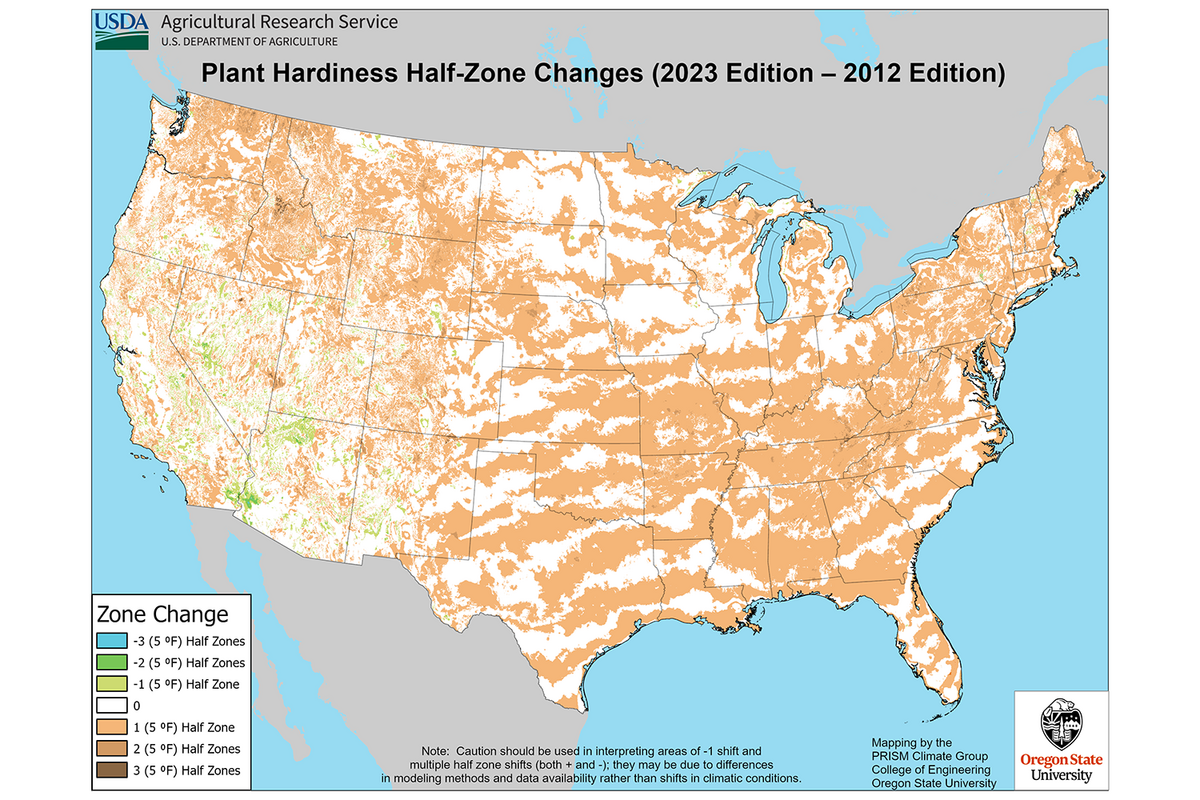 Shifting USDA plant hardiness map reflects changing climate, changes ...