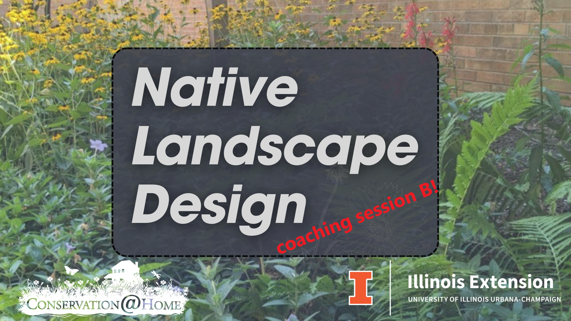 Native Landscape Design Workshop, COACHING SESSION B | Illinois ...