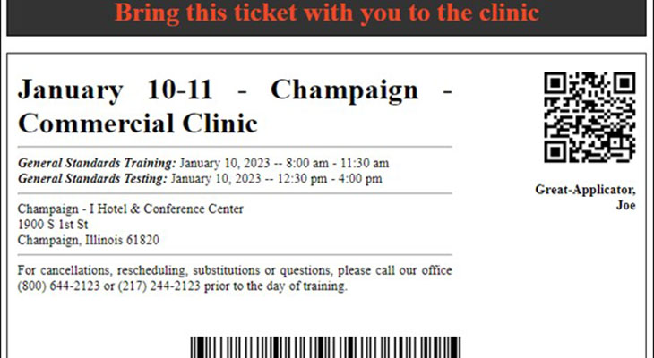 Quicker check-in process for Illinois Pesticide Safety Education ...